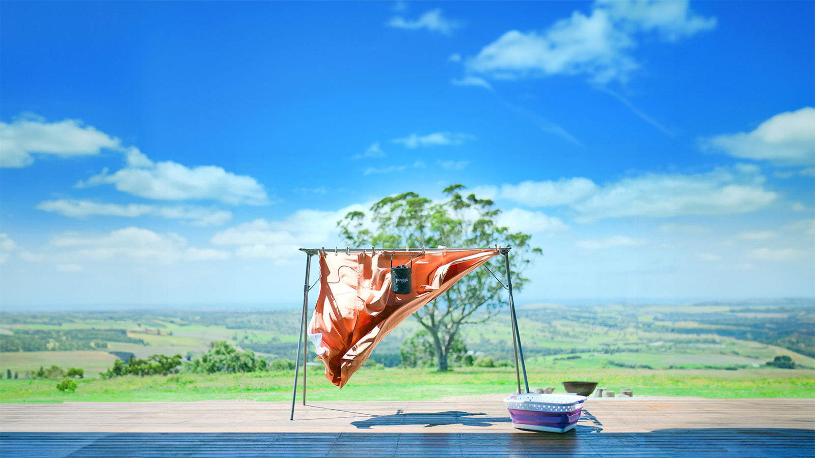 The Deluxe 10 Handy Line® - Your Ultimate Portable Laundry Line – Peggs